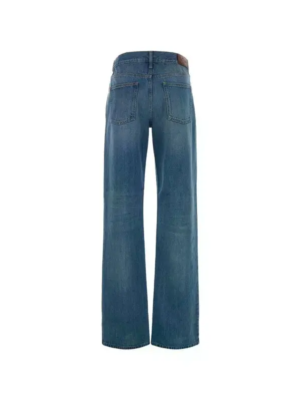 Gucci Bleached Washed Cotton Denim Pants
