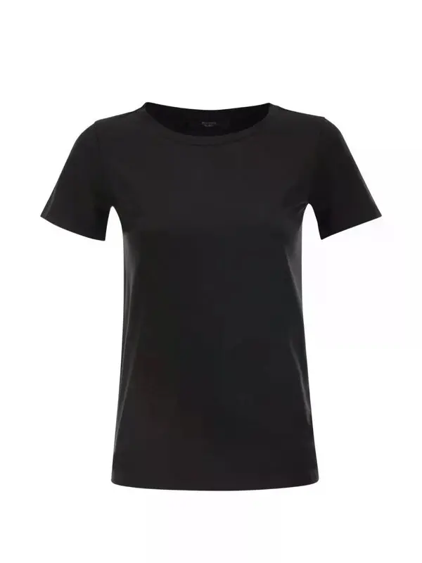 Max Mara Butterfly Logo Cotton T-shirt - Black