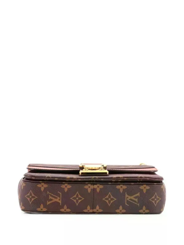 LOUIS VUITTON Marceau Handbag Monogram Canvas With Leather Shoulder Bag - Brown