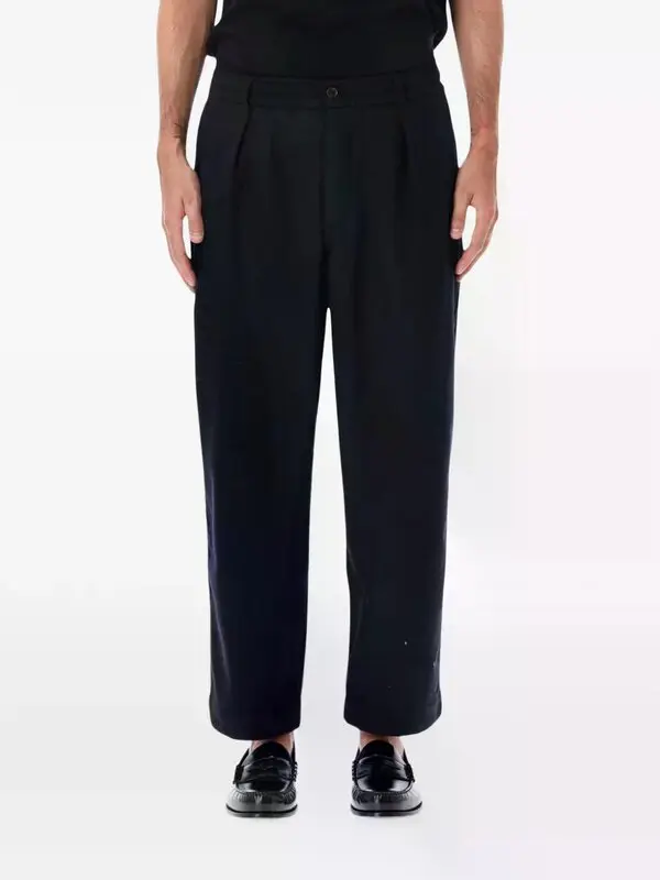 Universal Works Oxford Pleated Elasticated-waistband Trousers
