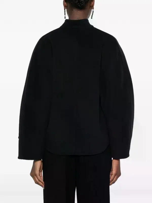 FORTE_FORTE Embroidered Buckle-fastening Coat