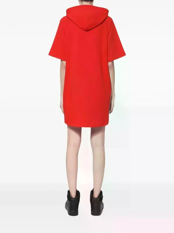 AAPE BY *A BATHING APE Moonface Logo-print Hooded Mini Dress