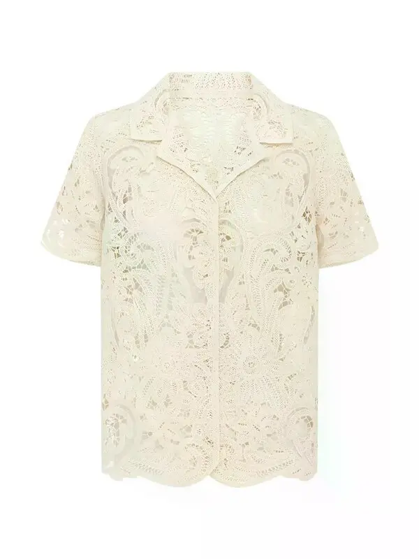 ALL THAT REMAINS Freya Floral-lace Shirt