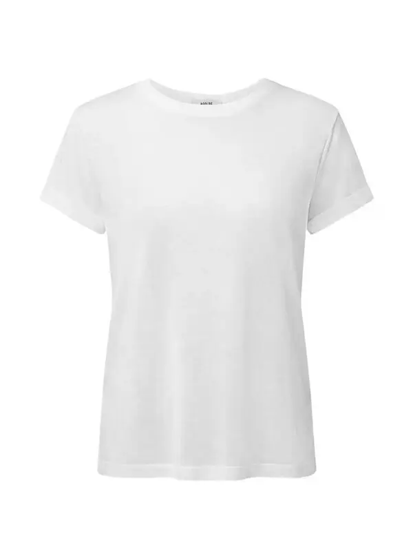 AGOLDE Rolled-cuff T-shirt - White