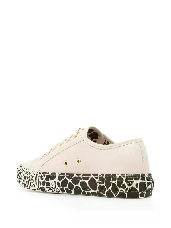 FERRAGAMO Gancini Printed Sneakers - Neutrals