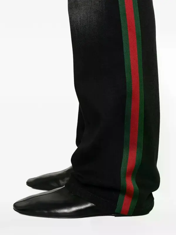 Gucci Cotton Denim Pants With Web