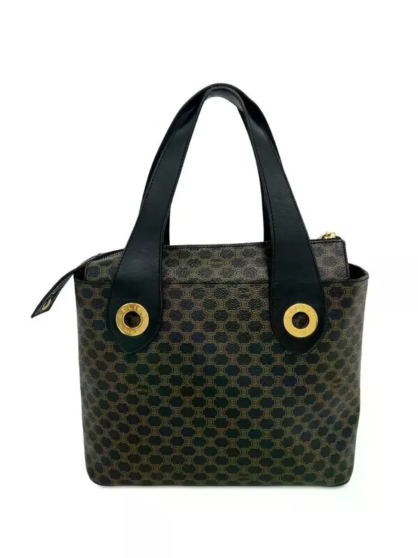 Celine 1998 Macadam Coated Canvas Handbag
