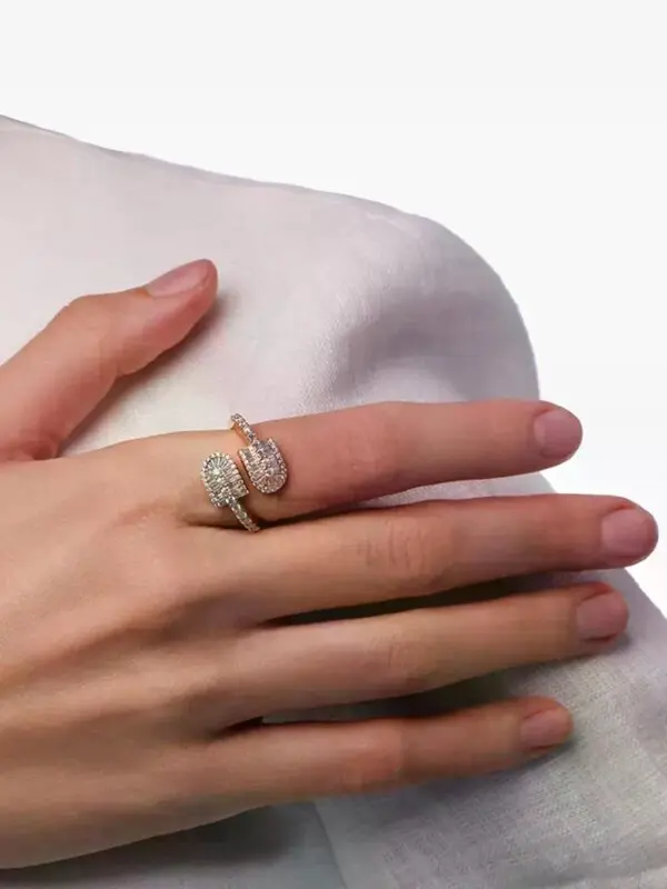 U LOS ANGELES U Duo Maxi Diamond Ring