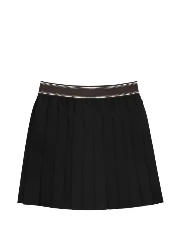 Versace Pleated Wool-mohair Mini Skirt