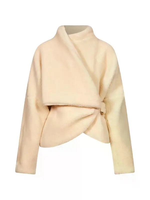 DARKPARK Cindy Buckle-fastening Wrap Coat - Neutrals