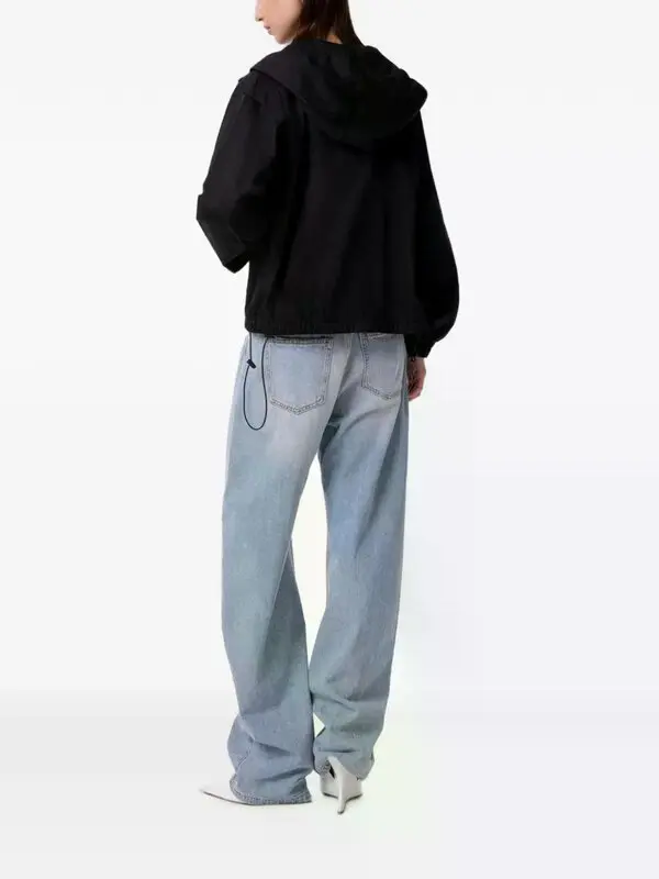 GAELLE PARIS Hooded Drawstring Bomber Jacket