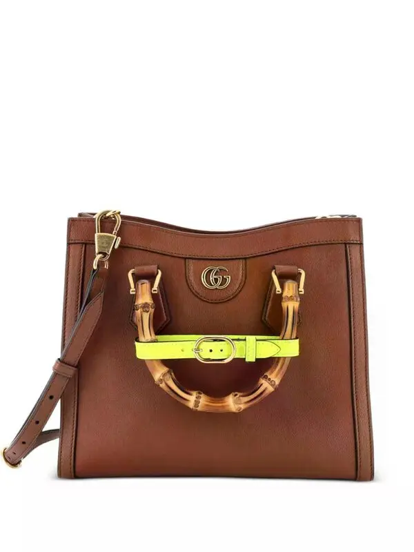 Gucci Diana Nm Bamboo Handle Leather Small Tote Bag