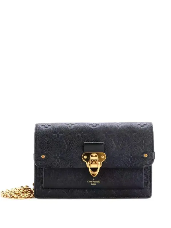 LOUIS VUITTON Vavin Chain Wallet Monogram Empreinte Leather Clutch Bag