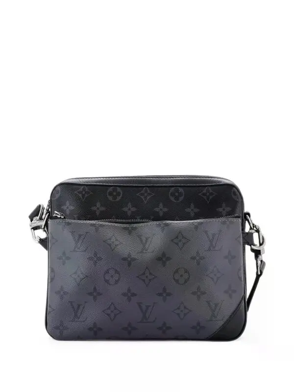 LOUIS VUITTON Trio Messenger Bag Reverse Monogram Eclipse Canvas Crossbody Bag