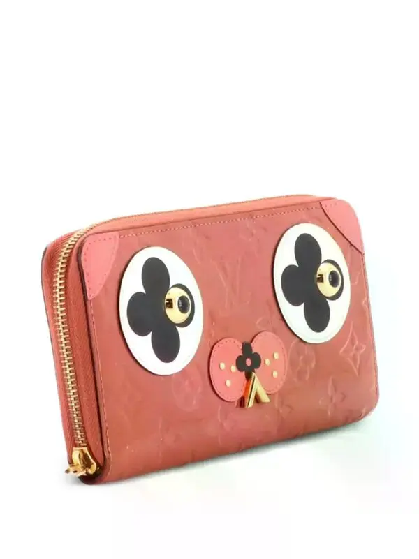 LOUIS VUITTON Zippy Wallet Limited Edition Valentine Dog Monogram Vernis Small Wallets - Neutrals