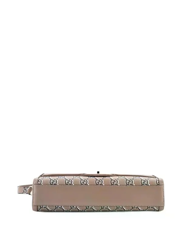 Gucci Luce Optical Gg Printed Leather Small Shoulder Bag
