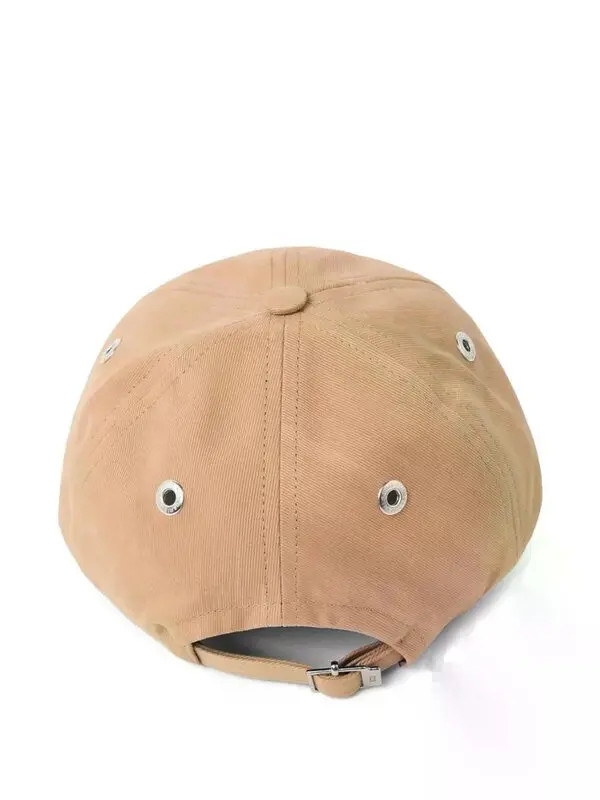 AMI Paris Beige Cotton Cap With De Coeur - Neutrals