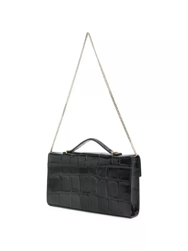 DEMELLIER Vancouver Croc-effect Clutch Bag