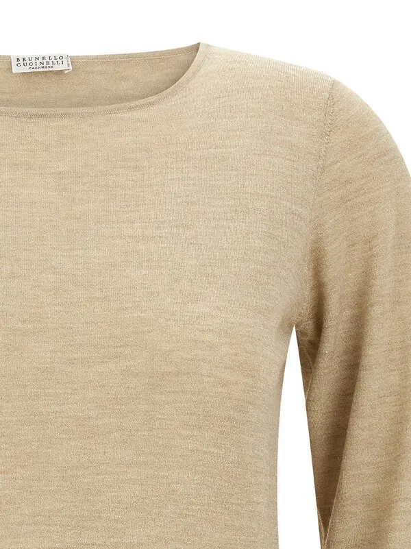 Brunello Cucinelli Scollo A Barchetta In Lurex' Sweater