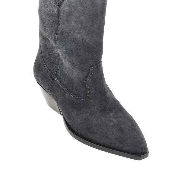 Isabel Marant Étoile Suede Leather 'duerto' Texan Boots - Gray