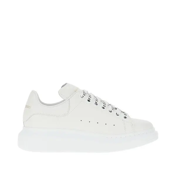 Alexander McQueen Leather Oversize Sneakers - White
