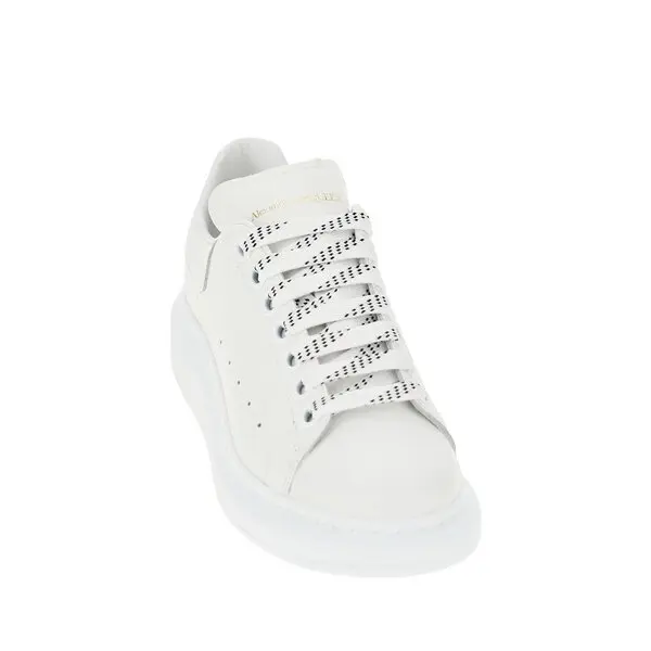 Alexander McQueen Leather Oversize Sneakers - White