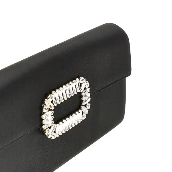 ROGER VIVIER Sexy Choc' Satin Clutch
