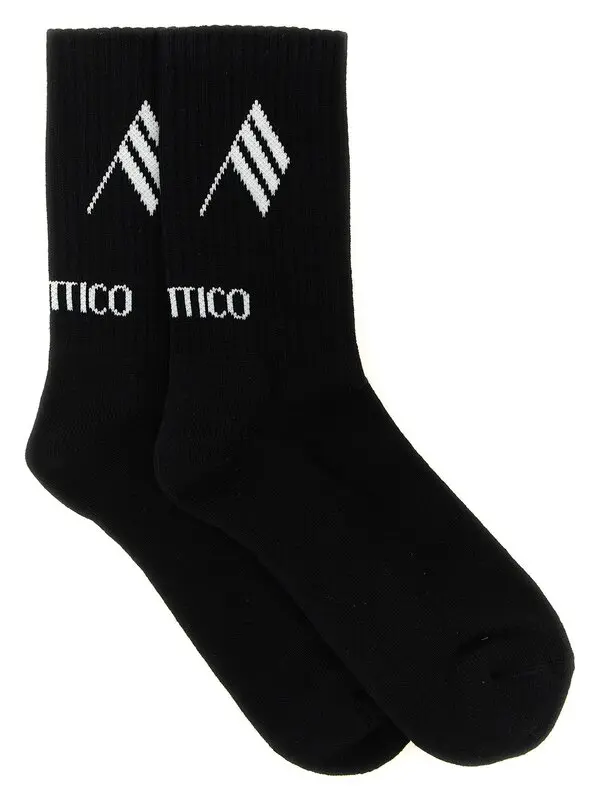 Attico Logo Intarsia Socks