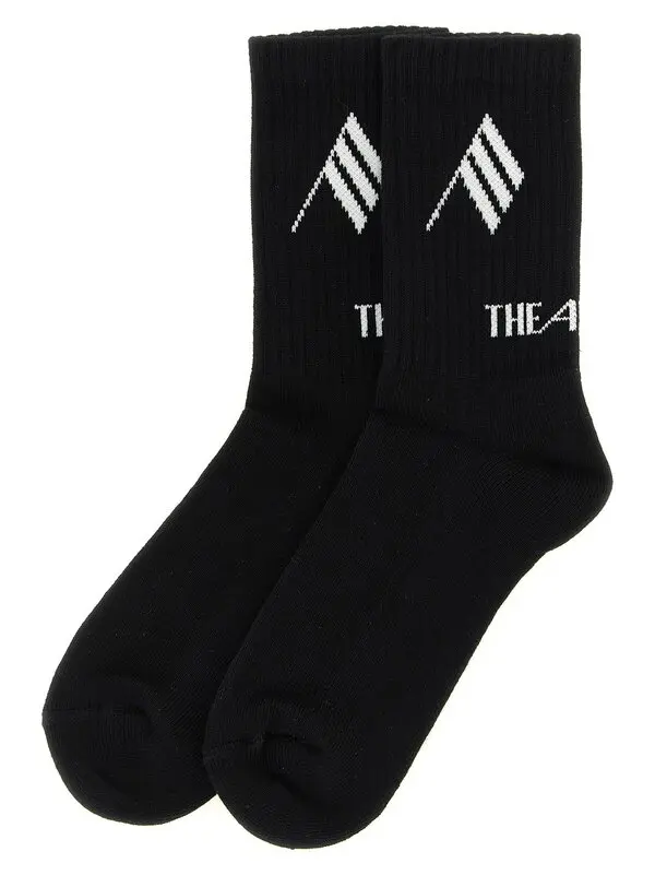 Attico Logo Intarsia Socks