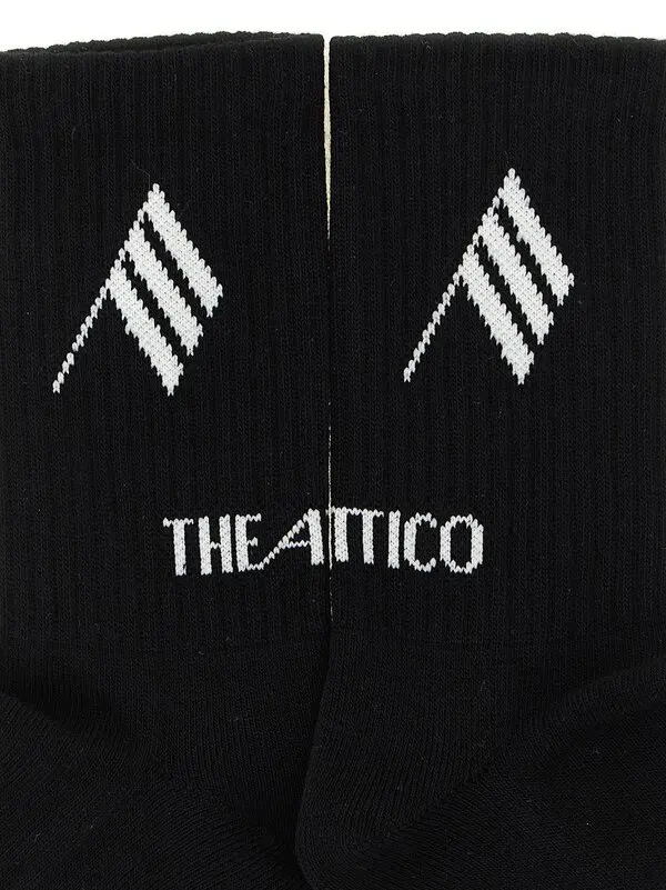 Attico Logo Intarsia Socks