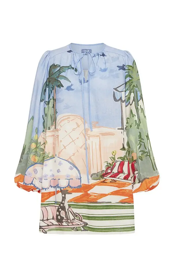 LEO LIN Juniper Tunic Poplin Mini Dress