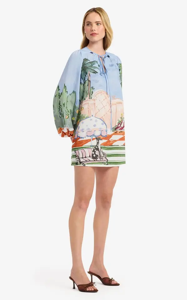 LEO LIN Juniper Tunic Poplin Mini Dress