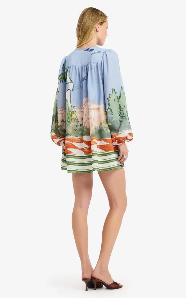 LEO LIN Juniper Tunic Poplin Mini Dress