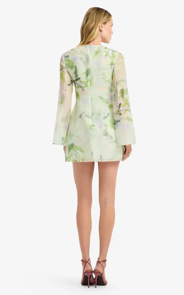 LEO LIN Suzanne Linen-blend Mini Dress