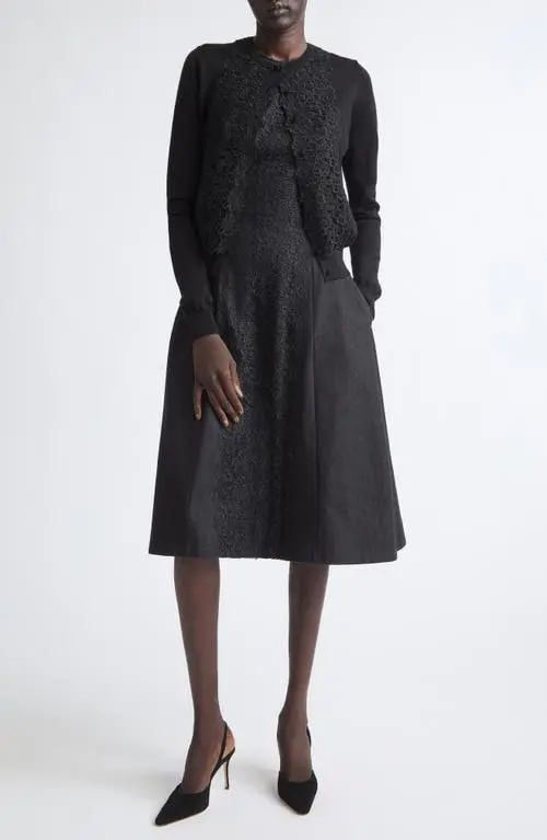 Carolina Herrera Floral Lace Cardigan