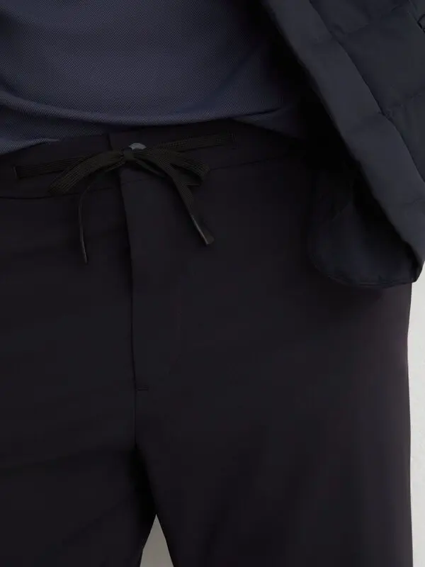 REISS Rider R-flex Technical Stretch Drawstring Trousers Tailored-fit