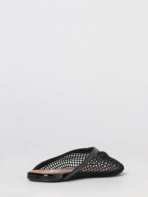 Alaïa Alaia Low-heeled Patent Leather And Pvc Mules With Perforated Design
