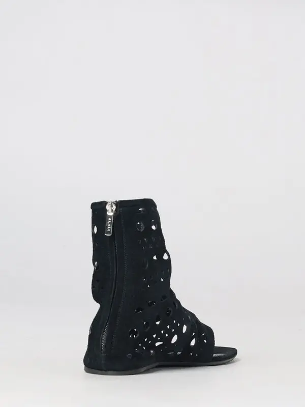 Alaïa Alai�a Vienne Suede Thong Sandals With Back Zip
