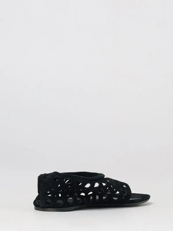 Alaïa Alaia Vienne Perforated Suede Thong Mule Sandals