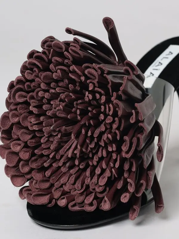 Alaïa Alaia Lambskin Mules With Fringes And High Stiletto Heel