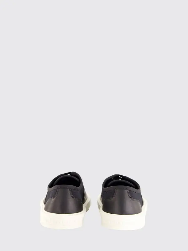 CHRISTIAN LOUBOUTIN Tactical Skate Low-top Sneakers In Canvas And Calf Leather - Black