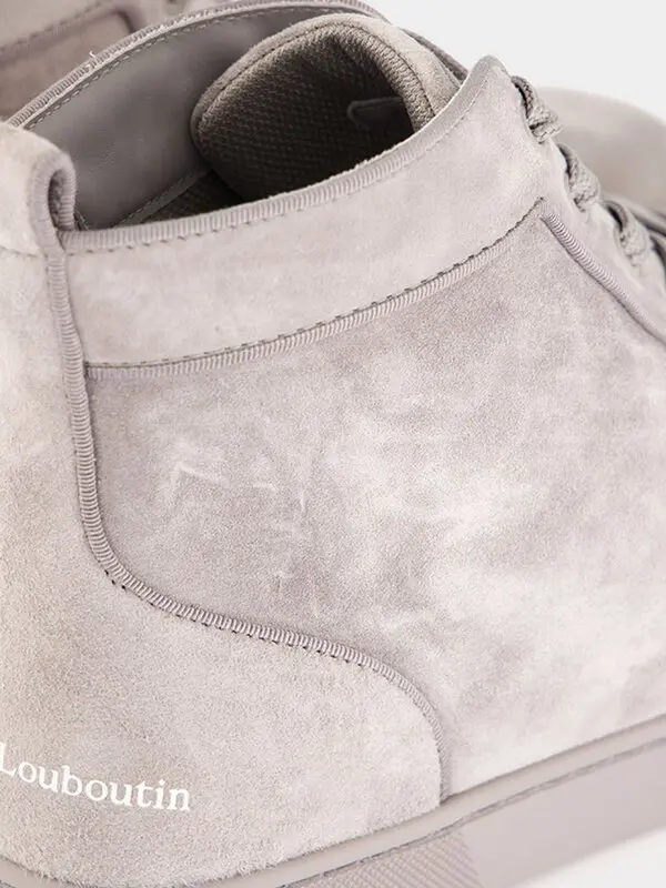 CHRISTIAN LOUBOUTIN Louis Canopy Suede High-top Sneakers
