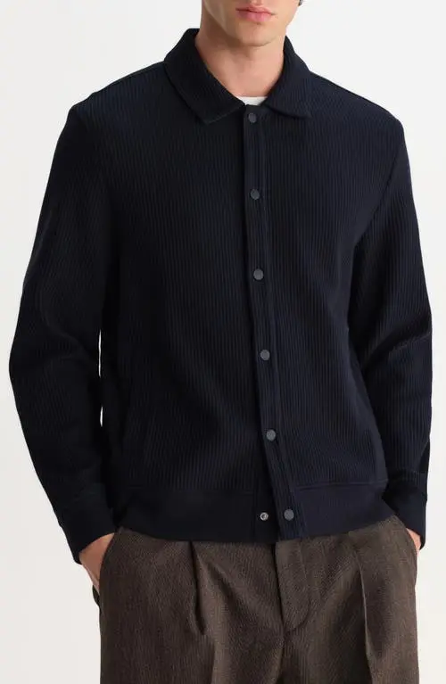 WAX LONDON Hays Waffle Jersey Overshirt