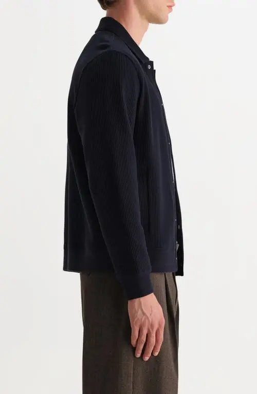 WAX LONDON Hays Waffle Jersey Overshirt