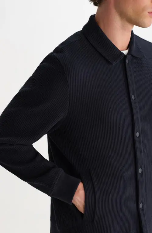 WAX LONDON Hays Waffle Jersey Overshirt
