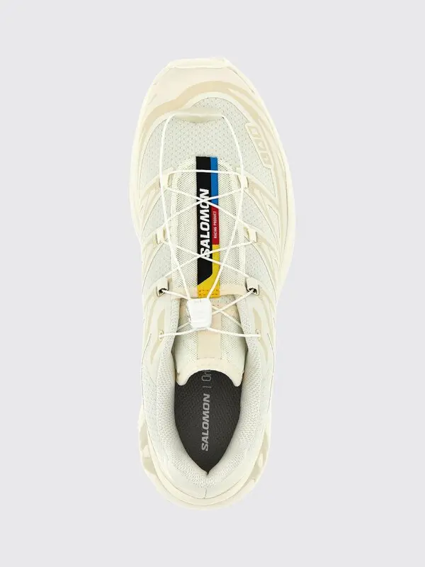SALOMON Xt-6 Two-tone Technical Mesh Sneakers With Ortholite® Insole - Beige