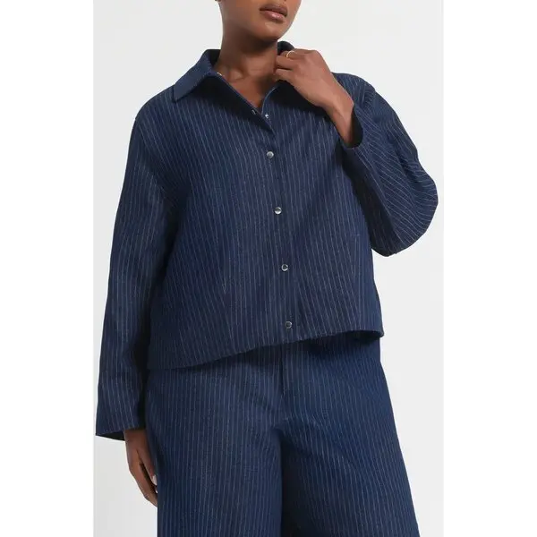 ESTELLE Winslow Pinstripe Cotton Jacket