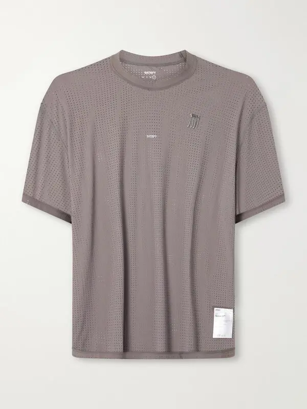 Satisfy Embellished Space-o™ Mesh T-shirt