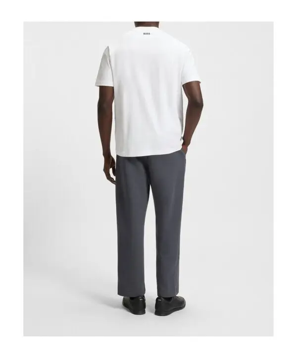 Hugo Boss Logo-mesh Crewneck T-shirt