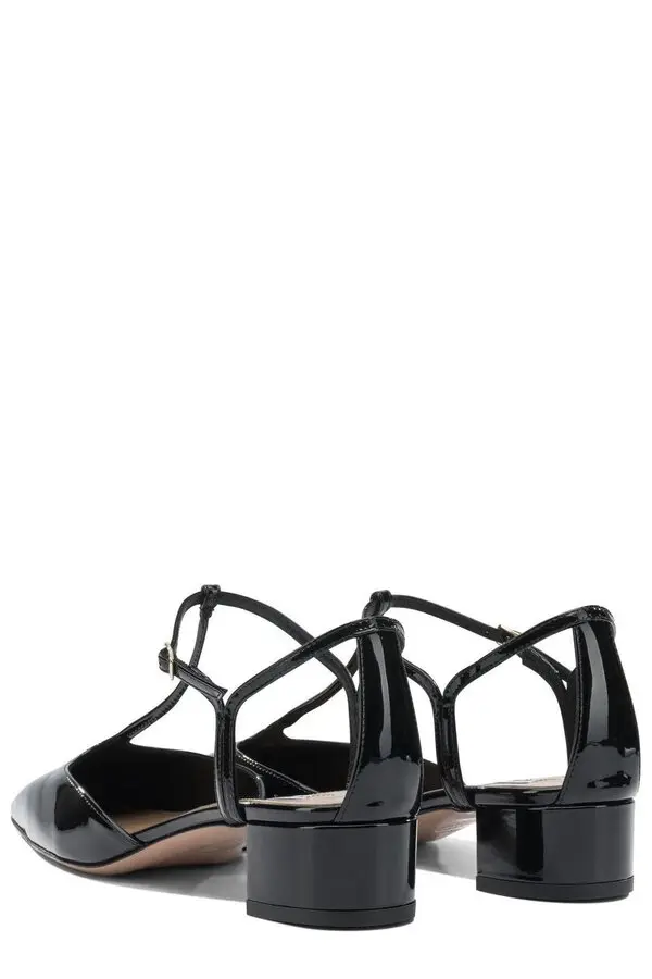 AQUAZZURA Patent Leather T-strap High Heels